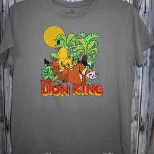 Disney | Tops | The Lion King Simba Pumba Gray Tee Shirt L | Poshmark
